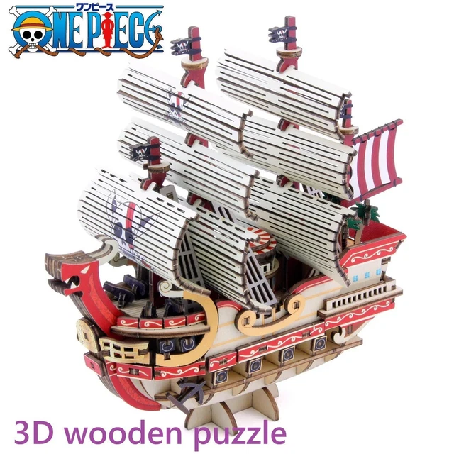 ONE PIECE RED Force wooden 3D puzzle DIY kit kigumi from Japan 2026 £ ...