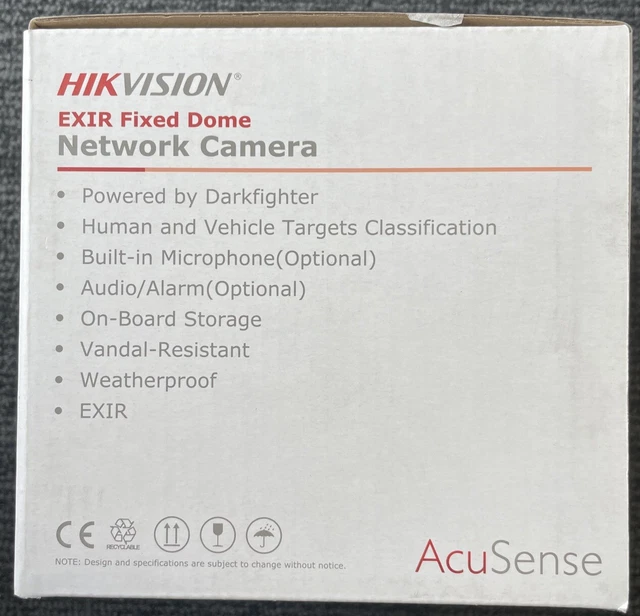 HIKVISION DS-2CD2166G2-I 6MP AcuSense Fixed Dome 2.8mm DarkFighter New $148.00 - PicClick AU