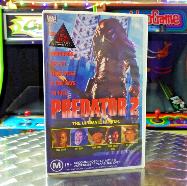 PREDATOR 2 - Danny Glover - VHS Movie Video Tape - Big Box Ex Rental ...