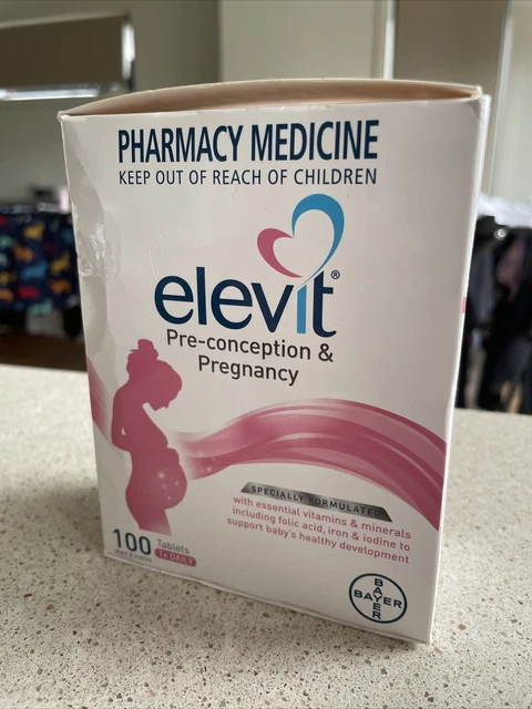 ELEVIT PRE-CONCEPTION & Pregnancy Multivitamin 60 Tablets (not Full Box ...