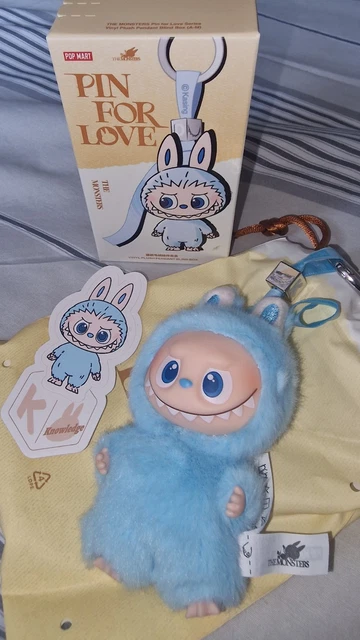 GENUINE AUTHENTIC POPMART Labubu - Pin For Love - KNOWLEDGE - Letter K - Blue £25.64 - PicClick UK