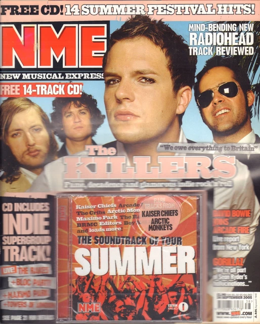 MAGAZINE NME 2005 - The Killers(Cover)/Gorillaz/Five O'clock Heroes ...