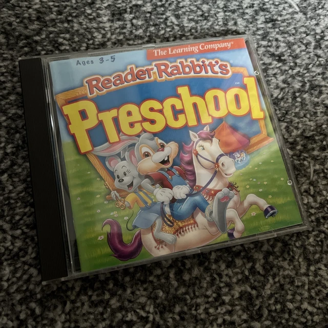 READER RABBIT'S PRESCHOOL PC CD-ROM Computer Game The Learning Company ...