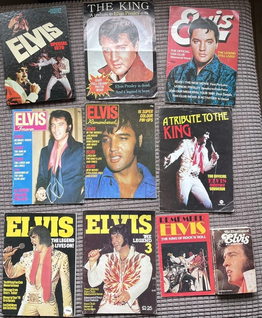OFFICIAL ELVIS VINTAGE Fan Club Magazines and Memorabilia £10.00 ...