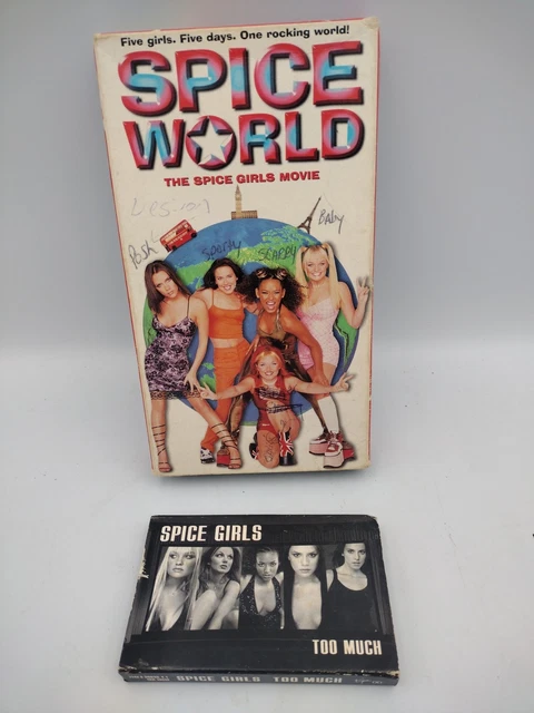 SPICE WORLD THE Spice Girls Movie (VHS, 1998) Plus Cassette Single Fast ...