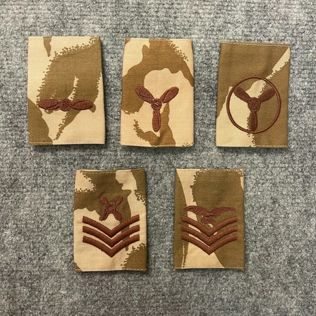 ROYAL AIR FORCE Issue Desert DPM RAF Rank Slide, Lance Corporal, Flight ...