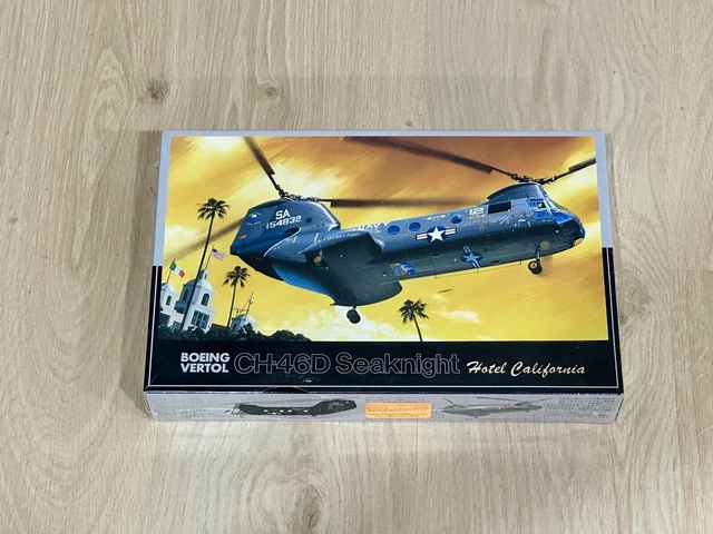 VINTAGE FUJIMI BOEING VERTOL CH 46D SEAKNIGHT Helicopter Model Factory ...