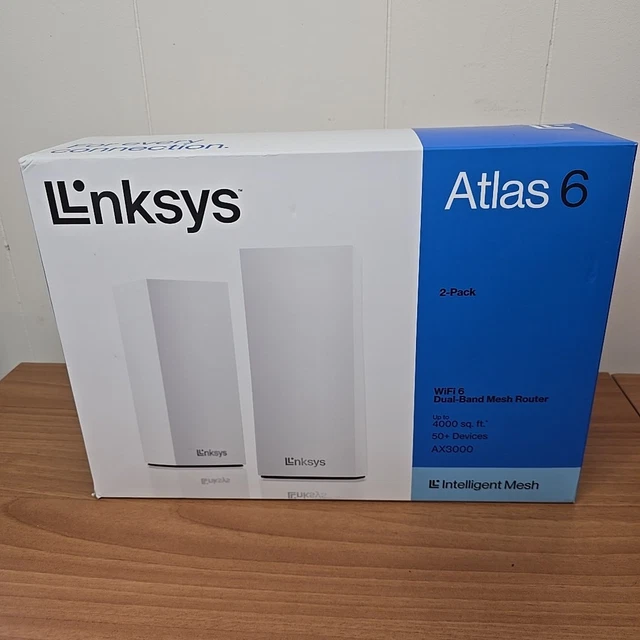 LINKSYS ATLAS 6: AX3000 Dual-Band Mesh WiFi 6 System 2-Pack MX2002 $89.95 - PicClick