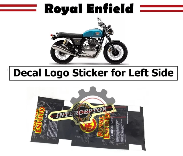 ROYAL ENFIELD &INTERCEPTOR 650" "Decal Logo Sticker for Right" -Express ...
