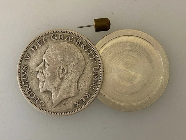 BRITISH GEORGE V Half Crown SPY COIN WW2 Secret Agent Coin w. hollow ...