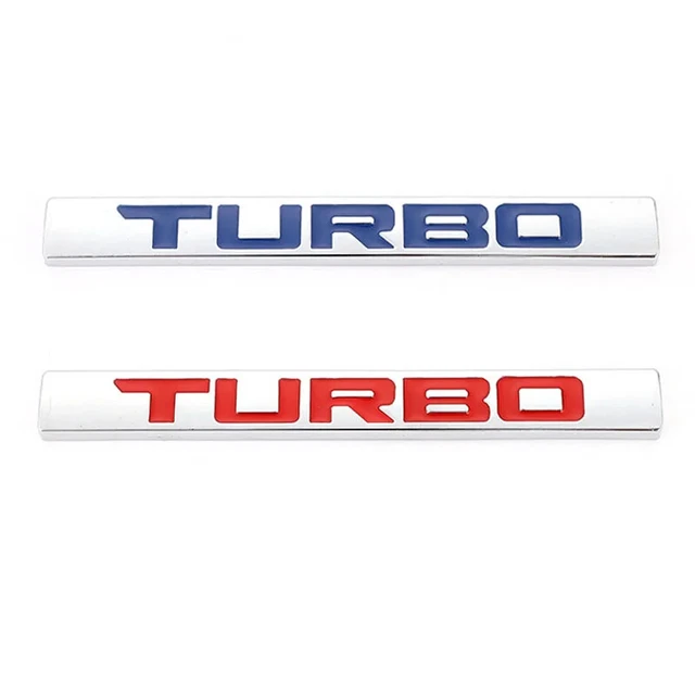 3D METAL CAR Sticker Turbo Logo Emblem Badge Decals for Turbo Logo BMW ...