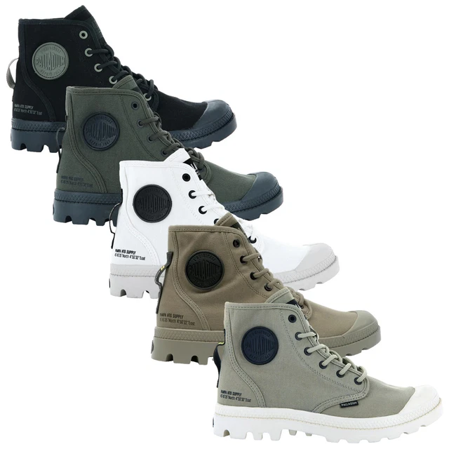 PALLADIUM UNISEX PAMPA HI HTG Supply Boots Vegan Hi Top Lace Up Mens ...