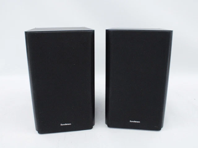 SANDSTROM SHFTPPH10 PAIR of Bookshelf Speakers 6 Ohms, 50W in Black ...