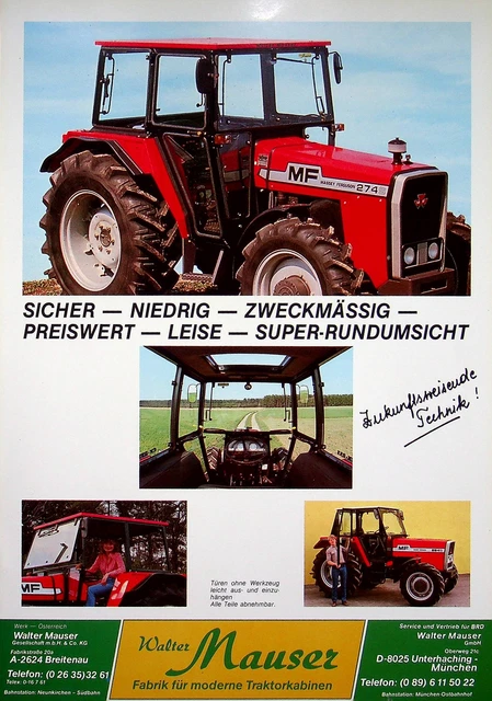 239832) MASSEY-FERGUSON MF 274 - Walter Mauser - Prospekt 1982 EUR 5,55 - PicClick DE