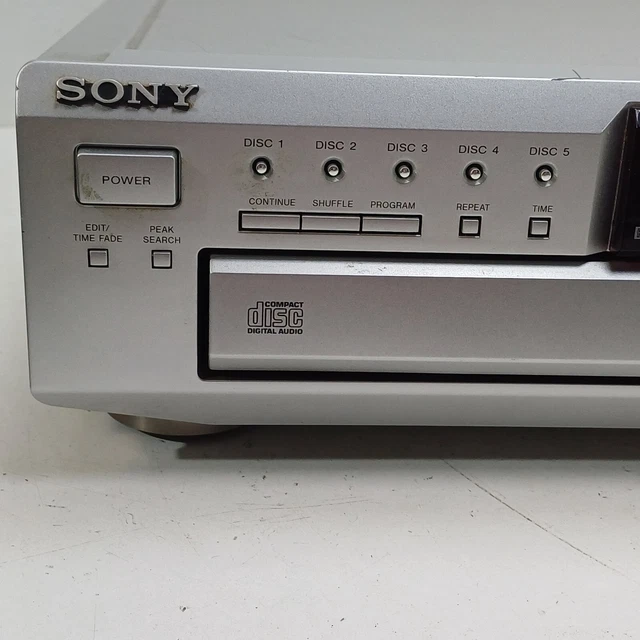 SONY CDP-CE345 5-CD-CHANGER Disc Ex-Change System *NEEDS REPAIR Silver ...