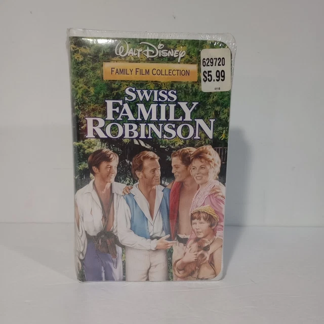 SWISS FAMILY ROBINSON VHS Tape Walt Disney Family Film Collection ...