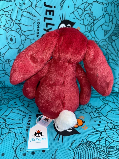 JELLYCAT BASHFUL BUNNY 2025 Christmas Set Allium Redcurrant Saffyre Teal Genuine £111.96 ...