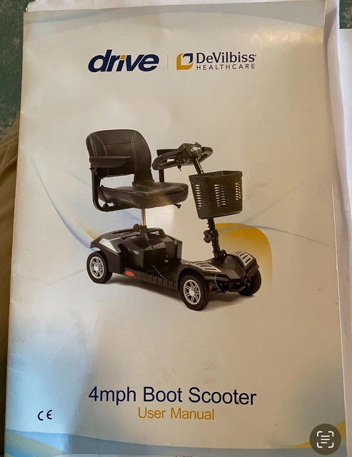 DRIVE SCOUT 4MPH Mobility Scooter - Blue (MS008PB) £250.00 - PicClick UK