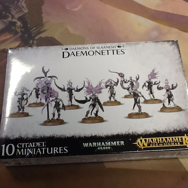 WARHAMMER 40K & AOS Daemons Slaanesh Daemonettes X3 Boxes Nos £51.00 ...