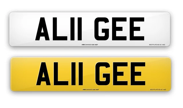 PRIVATE REGISTRATION NUMBER plates AL11 GEE ALI G £5,000.00 - PicClick UK