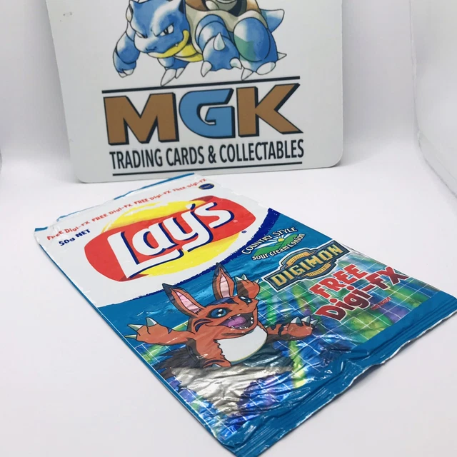HOLY GRAIL DIGIMON 3D Tazo Lays Chip Packet Cheez TV 2000 Promo DIGI-FX ...