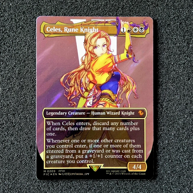 CELES, RUNE KNIGHT 2025 Magic Final Fantasy Mythic Borderless Surge ...