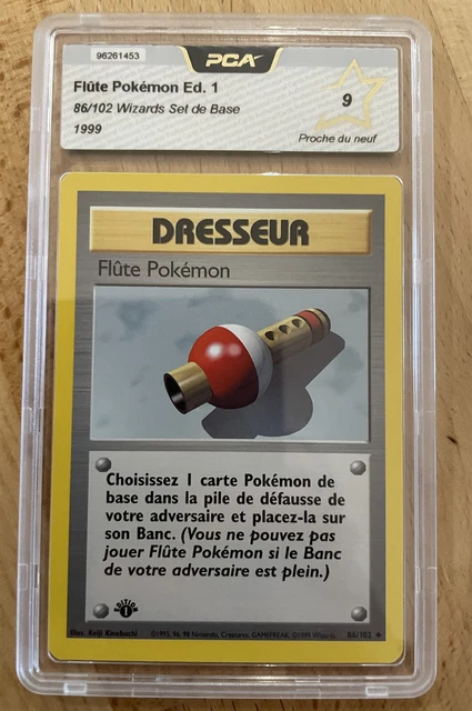 CARTE POKÉMON UNCO Flûte Pokémon 86/102 PCA 9 Set de Base Édition 1 FR ...