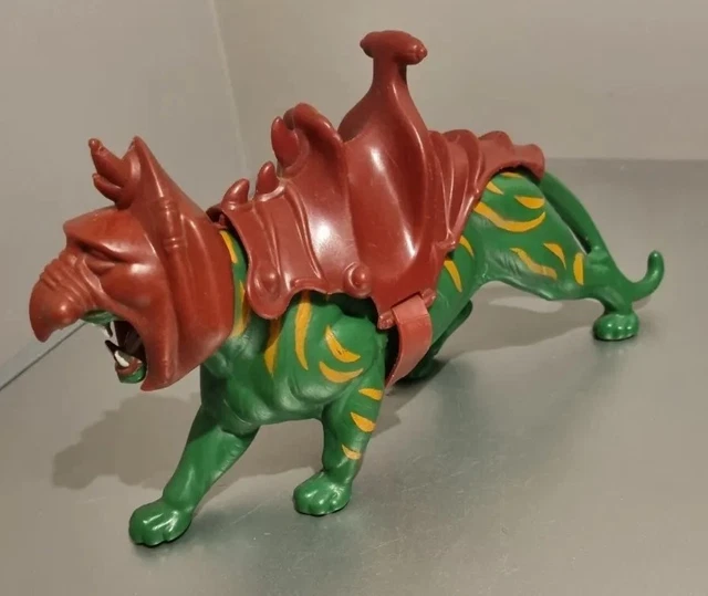 HE-MAN MASTERS OF the Universe Battle Cat Cringer Tiger Figure 1982 ...