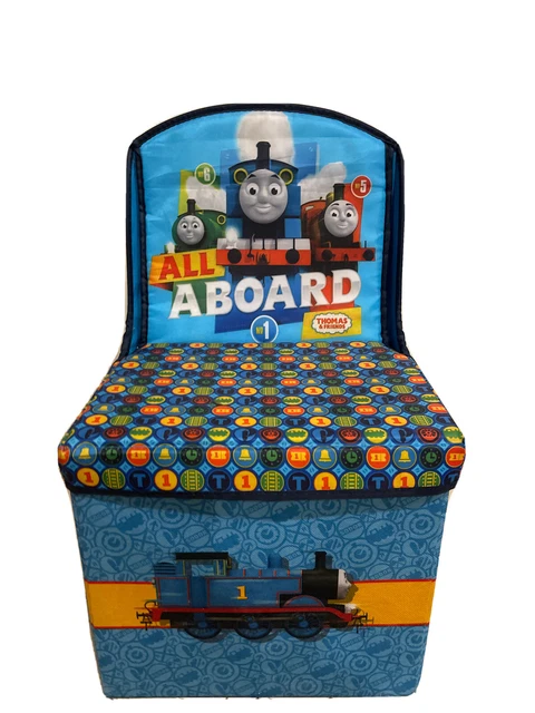 THOMAS & FRIENDS Fold Up Children’s Chair & Storage Chest, Thomas Tank ...