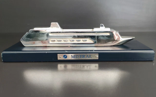 RARE COLLECTIBLE '' Mistral '' Metal Model Cruise Ship £62.06 - PicClick UK