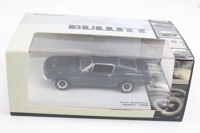 MINICHAMPS FORD MUSTANG Bullitt Diecast Limited Edition Boxed Model Car ...