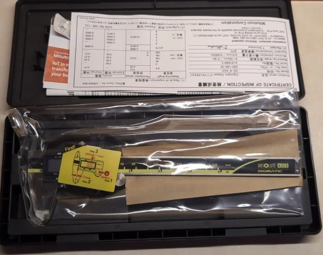MITUTOYO DIGITAL CALIPER Absolute Digimatic 500-196-30 CD-6” ASX In ...