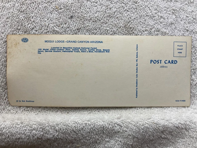 CARTOLINA ANNI '70 Moqui Lodge Grand Canyon Arizona AZ vintage EUR 6,98 ...