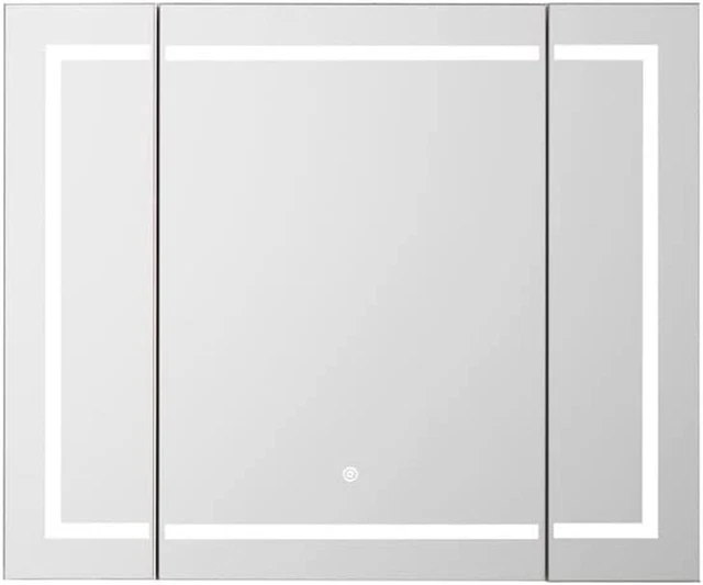 ROYALE PLUS LED Medicine Mirror Cabinet 36In X 30In X 5In 3 Doors ...