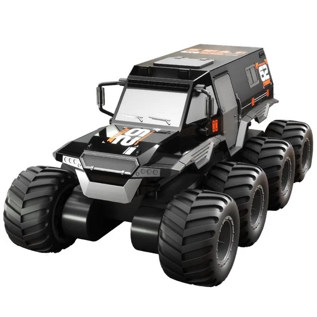 AMPHIBIOUS RC VEHICLE with Eight Wheels - Black $170.99 - PicClick AU