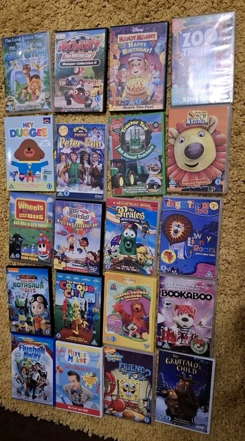 DVD BUNDLE TV Cbeebies Tractor Ted Veggietales Disney Mr Maker X 20 Pre ...