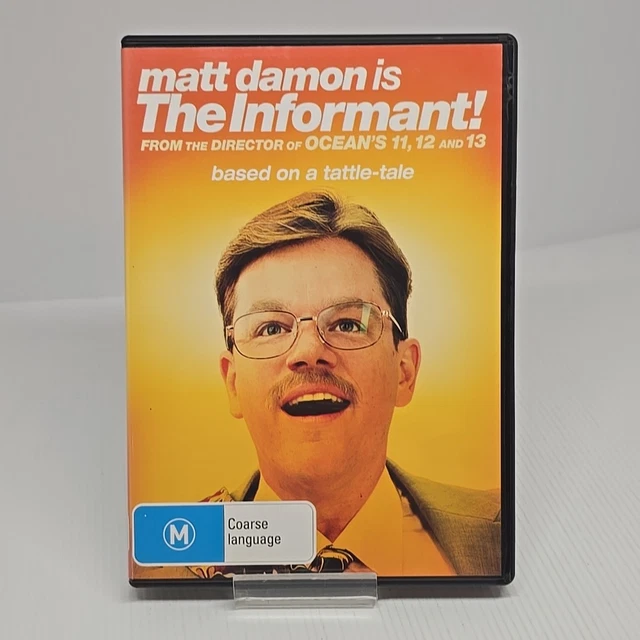 THE INFORMANT! (DVD, 2009) Matt Damon Scott Bakula Rusty Schwimmer ...