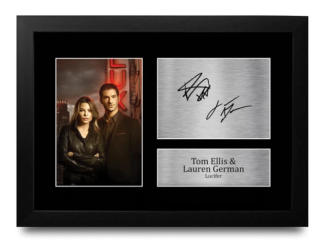 TOM ELLIS & Lauren German Lucifer Lucifer. Chloe Decker Signed ...
