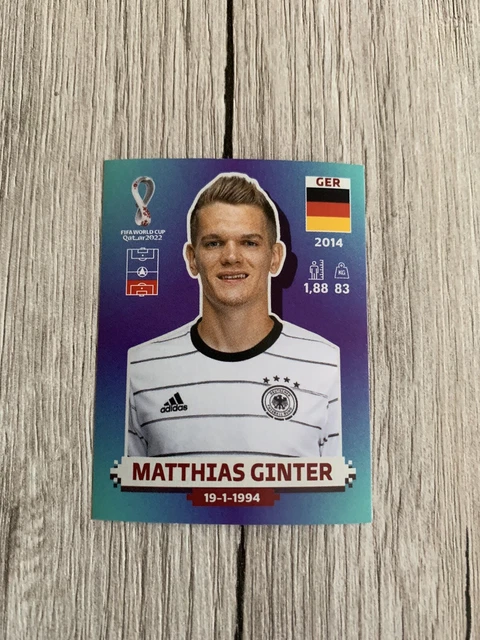 PANINI WM 2022 World Cup Sticker Nr.5 MATTHIAS GINTER Germany WM 22 ...