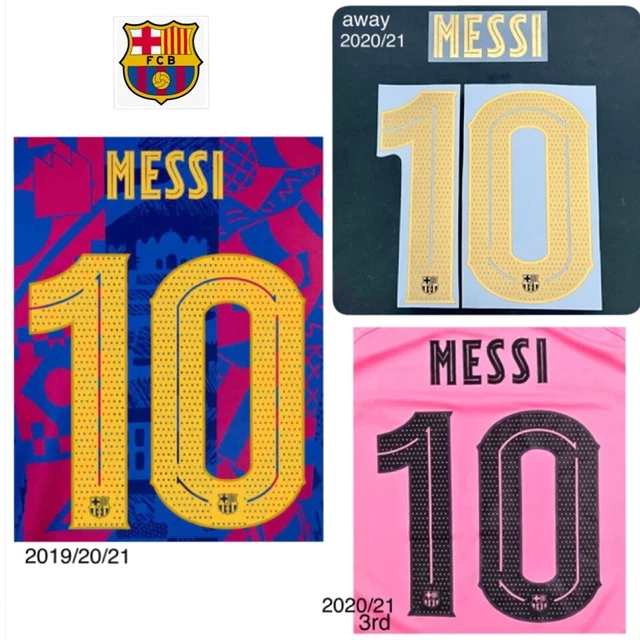 BARCELONA MESSI #10 UCL 2020/21 Name print and number CHOOSE ONE £10.78 ...