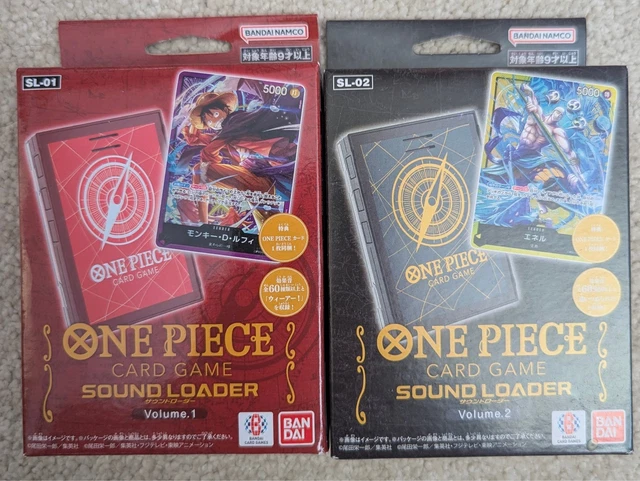 ONE PIECE CARD Game Sound Loader - Volume. 1 & 2 New and Sealed ...