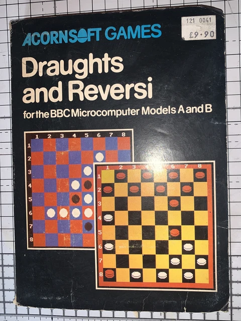 CASSETTE DRAUGHTS AND Reversi Giochi Acornsoft BBC Modelli Microcomputer A & B EUR 4,66 ...