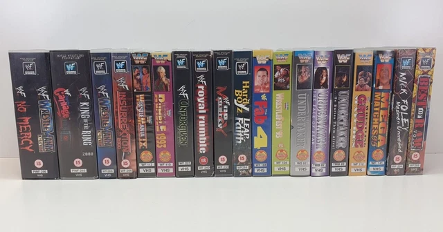 WWF / WWE VHS 21x Mixed PPV & One Off Show Set Wrestling Tape Bundle ...