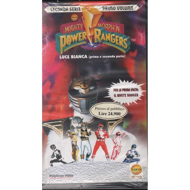 POWER RANGERS: WHITE Light 1, 2 Parte VHS Univideo - 6368763 Sealed £30 ...