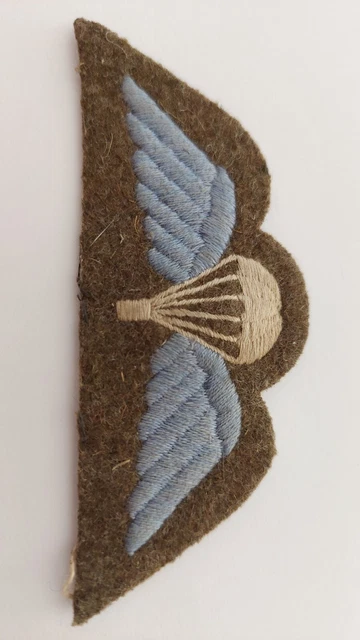 VINTAGE WW2 BRITISH Army Parachute / Paratrooper Cloth Jump Wings £19. ...
