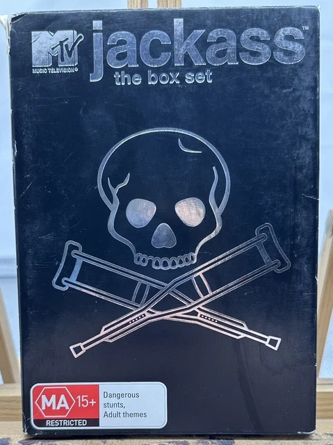 JACKASS: THE BOX Set (4xDvd + Booklet, Region 4 PAL) Vol 1 2 + 3 DVD In ...