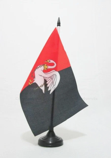 DRAPEAU DE TABLE COMTÍ? DE BUCKINGHAMSHIRE 21x14cm - PETIT DRAPEAUX DE ...