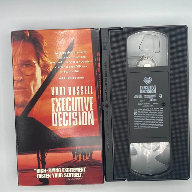 EXECUTIVE DECISION (1996), VHS Movie, Warner Home Video (1996), K ...