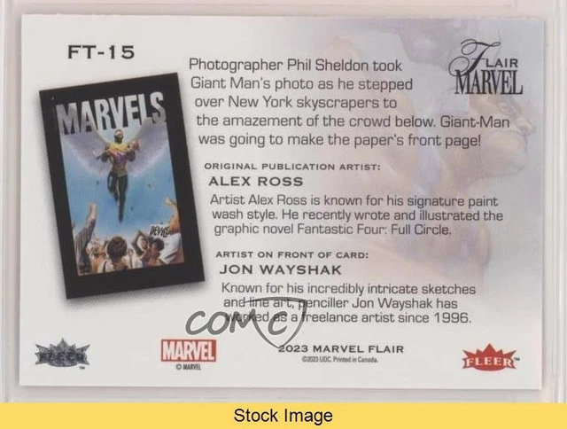 2023 FLAIR MARVEL Flairium Giant-Man Jon Wayshak Level 2 Giant Man READ ...