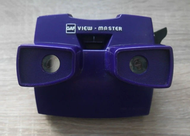 RARE PURPLE VIEWMASTER Model J Viewer Gaf Working 1981 Diana Royal ...